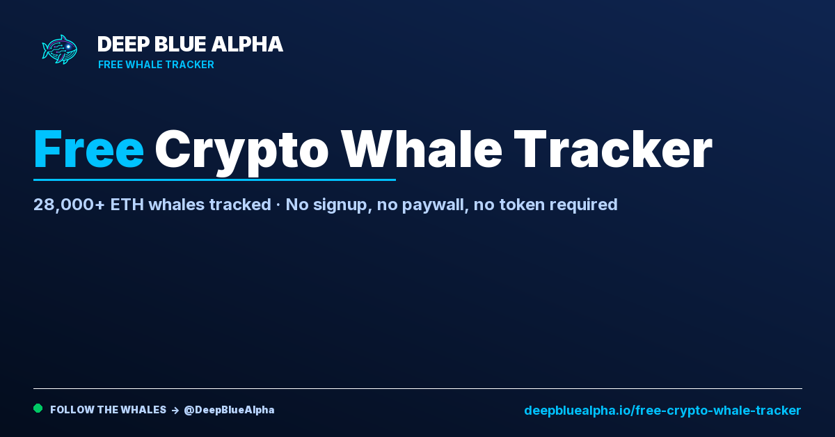 Free Ethereum Whale Tracker — No Signup, Real-Time DEX Monitoring ...